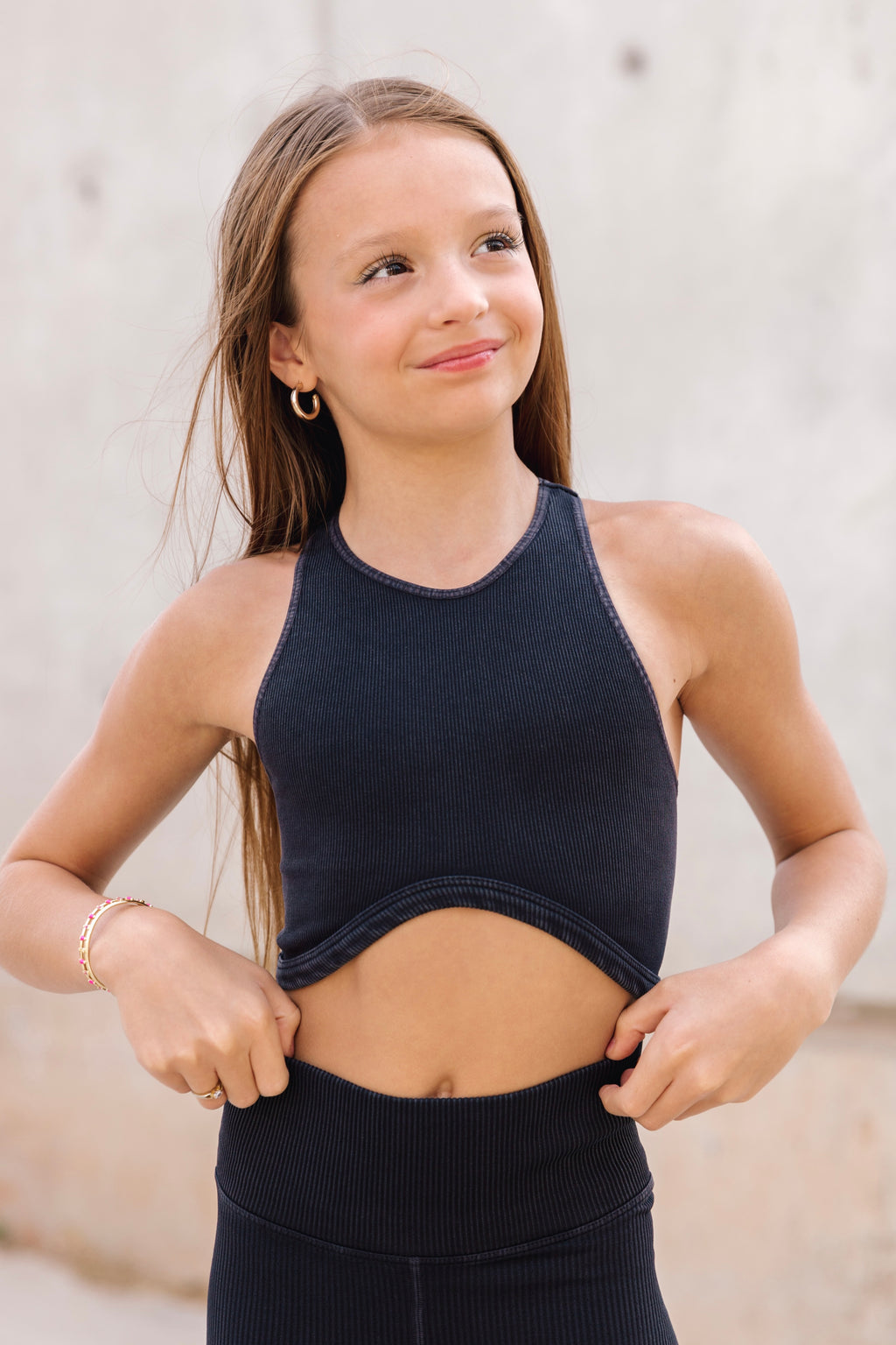 Symphony Crop - Coal | Tiger Friday Dancewear – TigerFriday