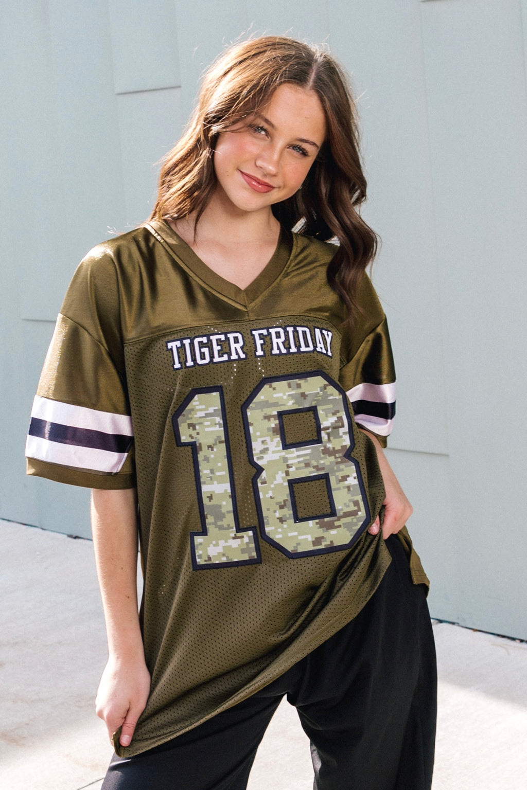 TF Football Jersey - Olive Camo | Tiger Friday – TigerFriday