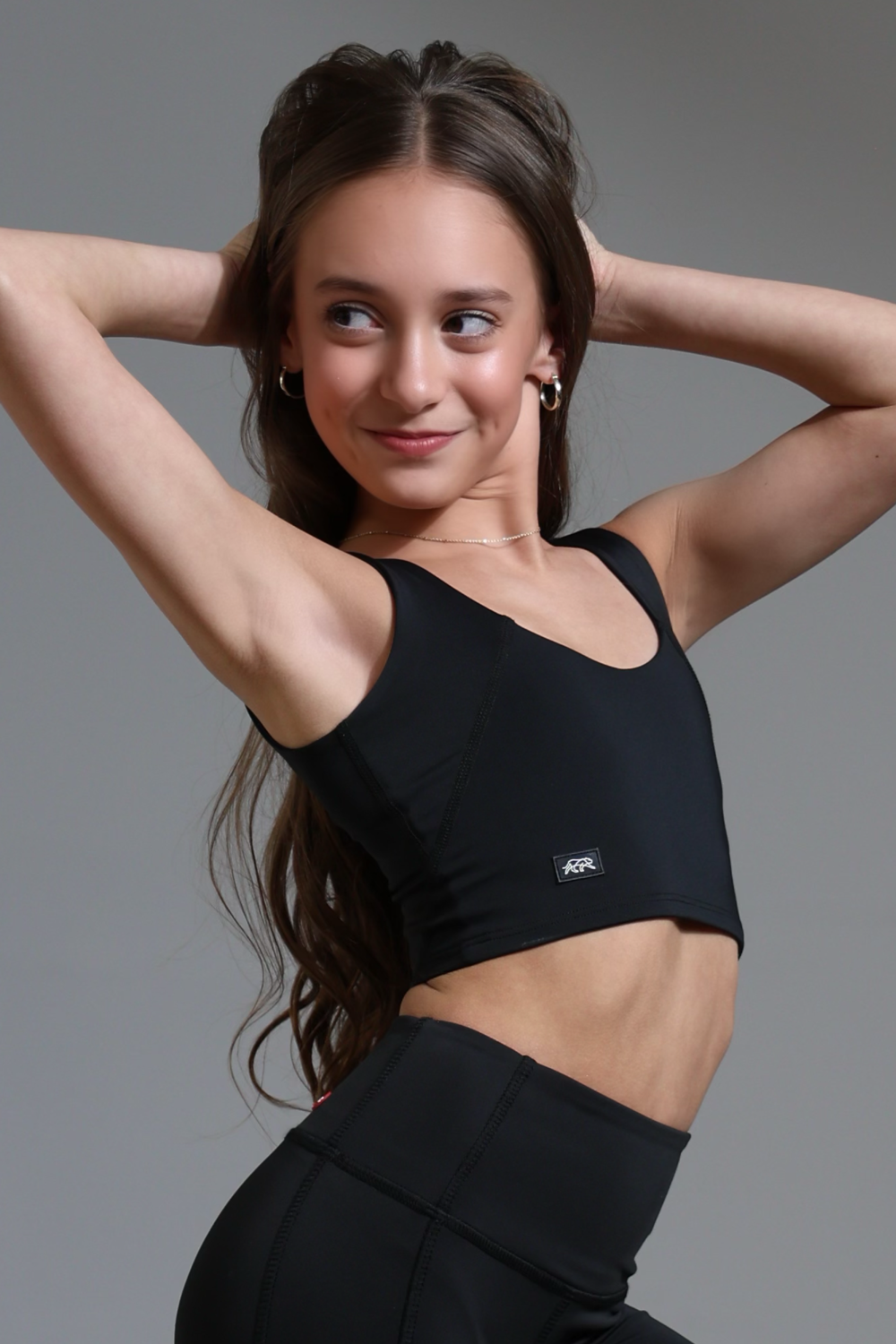 Pure Reversible Tank - Onyx | Tiger Friday Dancewear – TigerFriday
