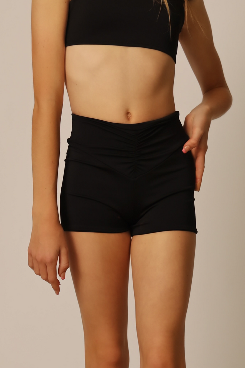 Flattery Shorties - Black | Tiger Friday Dancewear – TigerFriday
