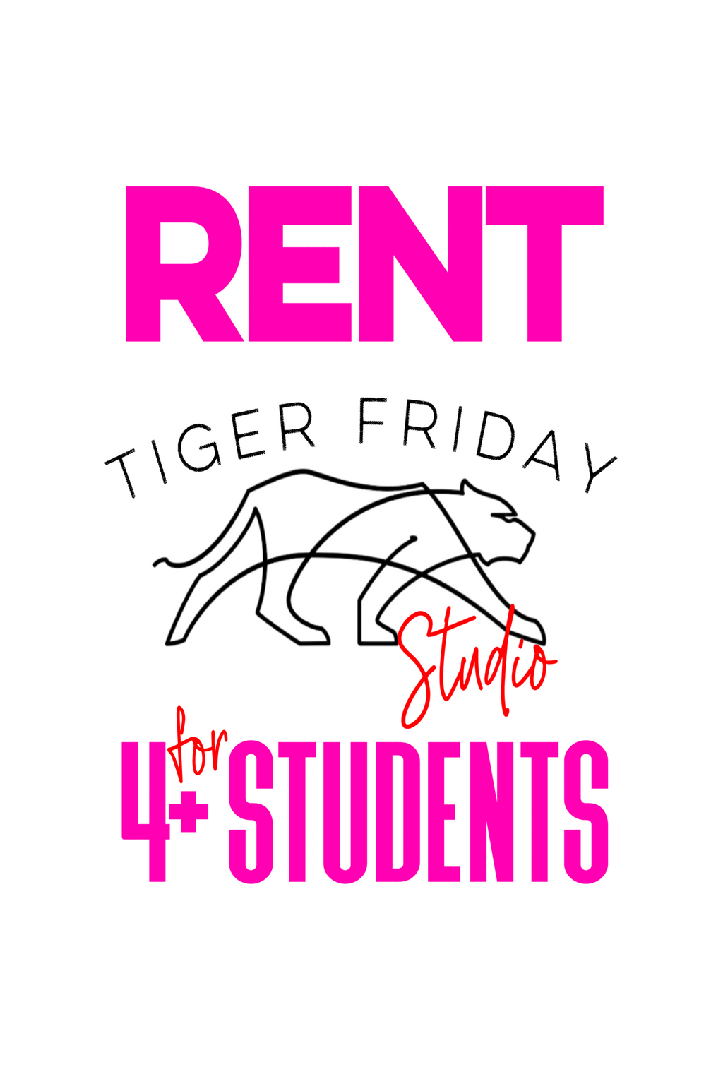 Rent the TF Studio 4+ dancers – TigerFriday