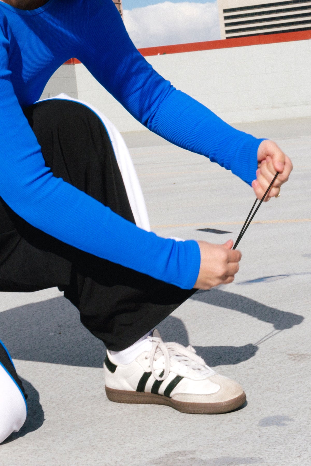 Summie Oversized Wide Leg Joggers - Cobalt | Tiger Friday Dancewear ...