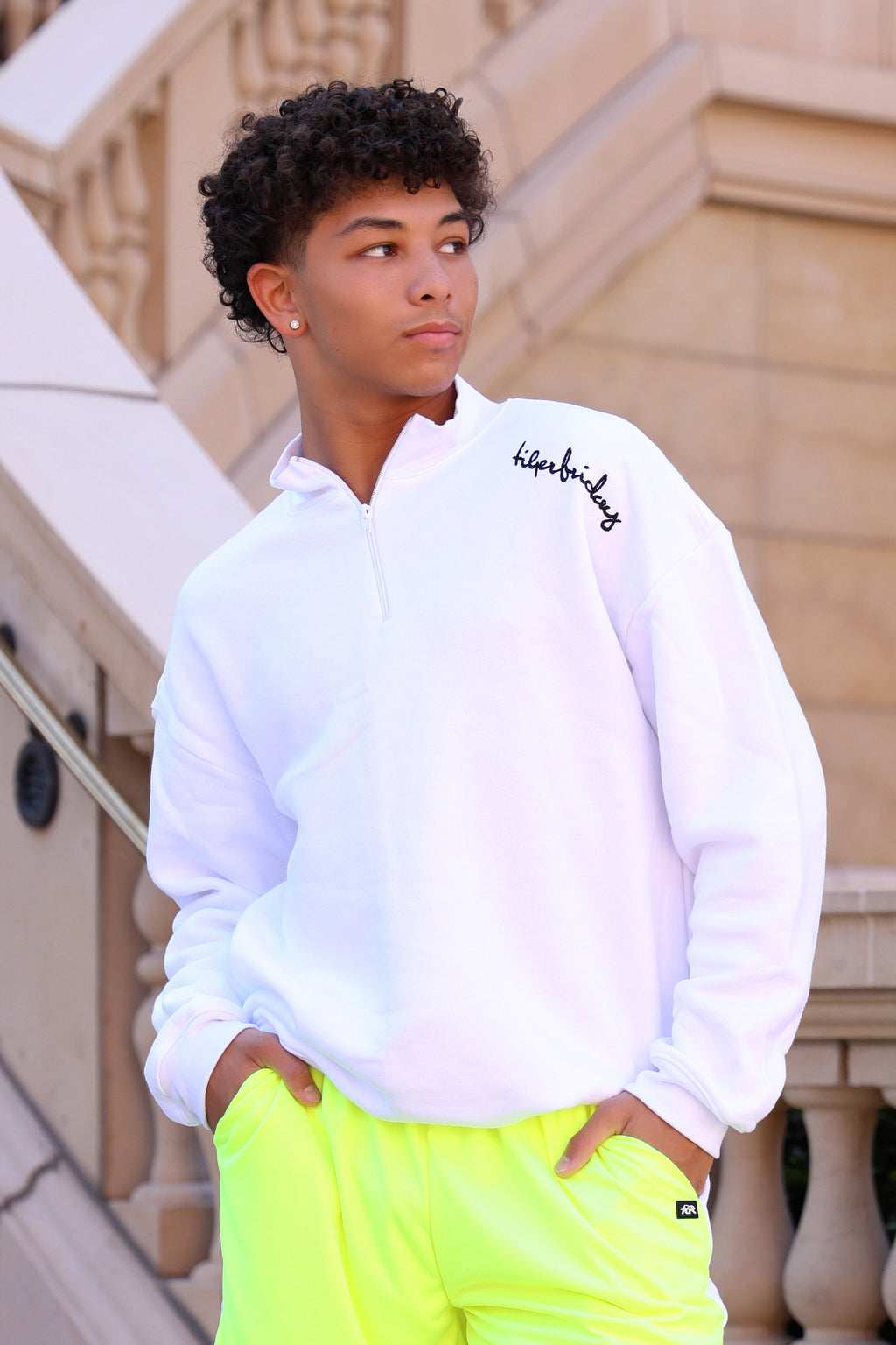 Legacy Quarter Zip - White | Tiger Friday – TigerFriday
