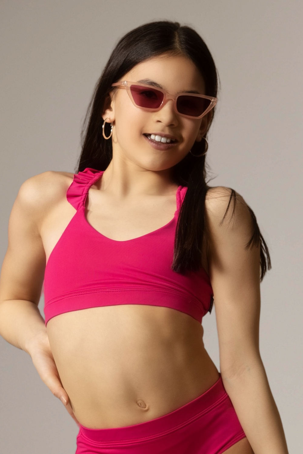 Shop Sweetheart Crop Top - Fuchsia | Tiger Friday Dancewear Shop Sweetheart Crop Top - Fuchsia | Tiger Friday Dancewear